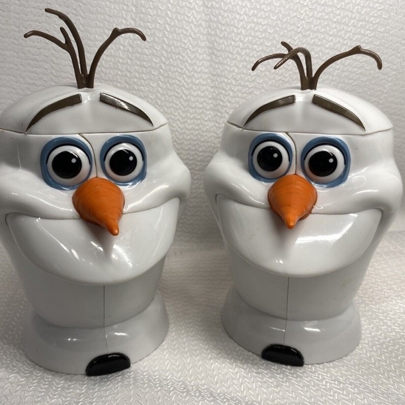 Dining | Frozen Olaf The Snowman Disney On Ice Flip Top Plastic Cupmug ...